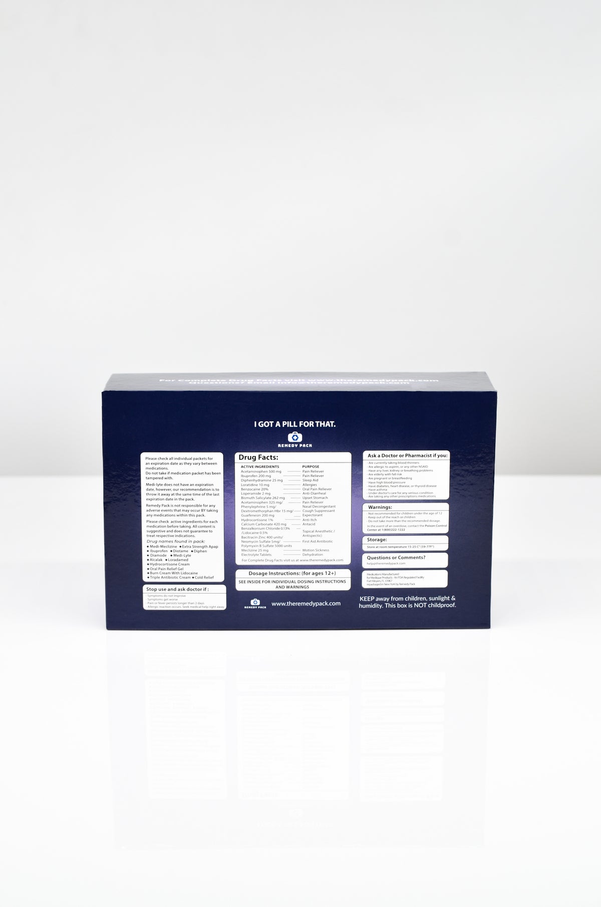 Over the Counter Medicine Pack | The Remedy Pack